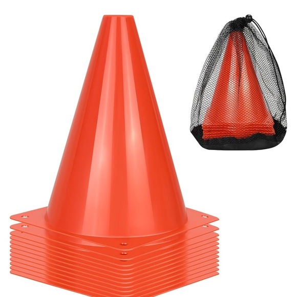 training cones | Other | 7 Cones Orange Plastic Cones Training Cones For All Sports Nwt | Poshmark